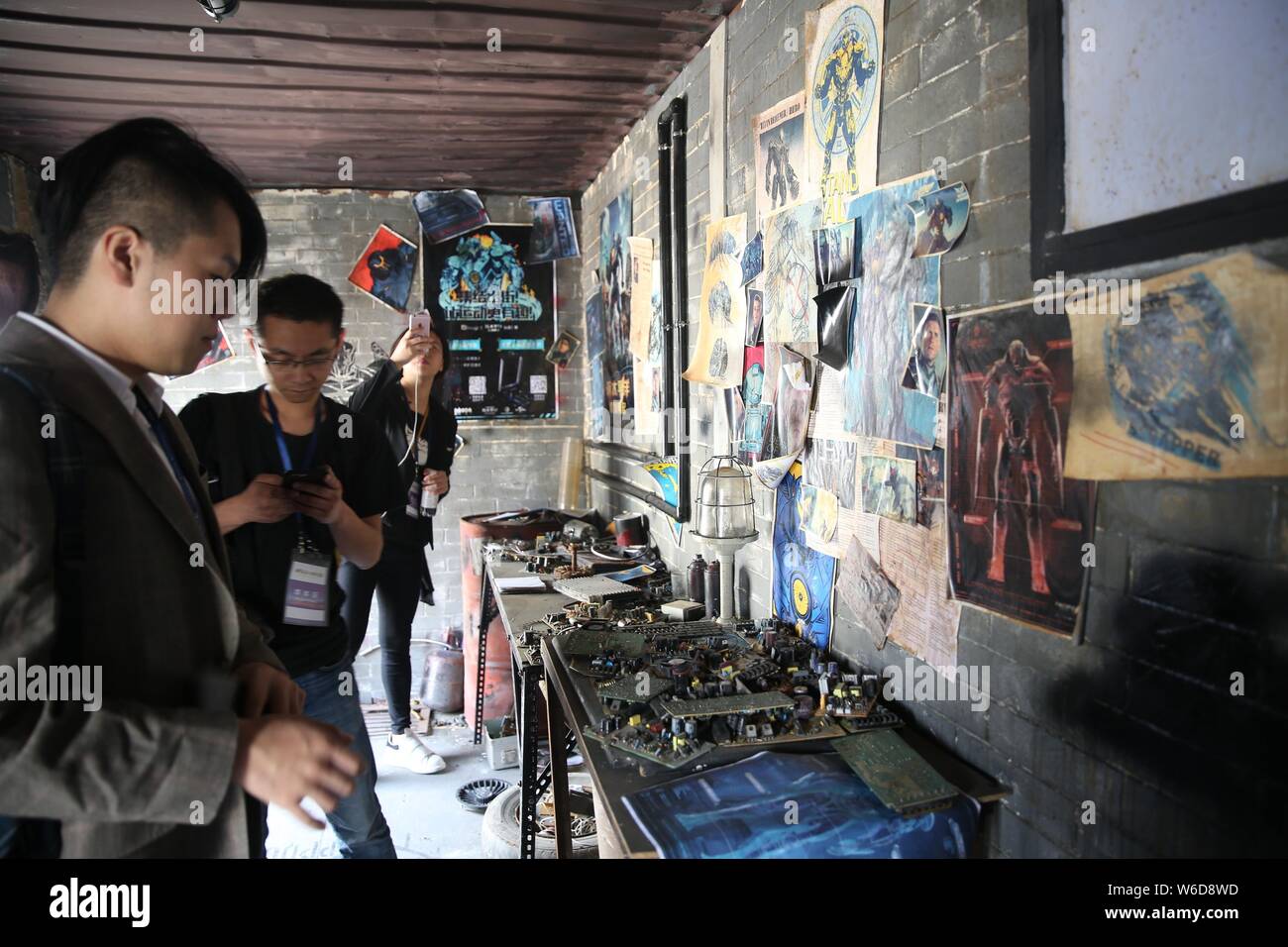 People visit the Qingdao Movie Metropolis, the new film studio of Chinese entertainment ...