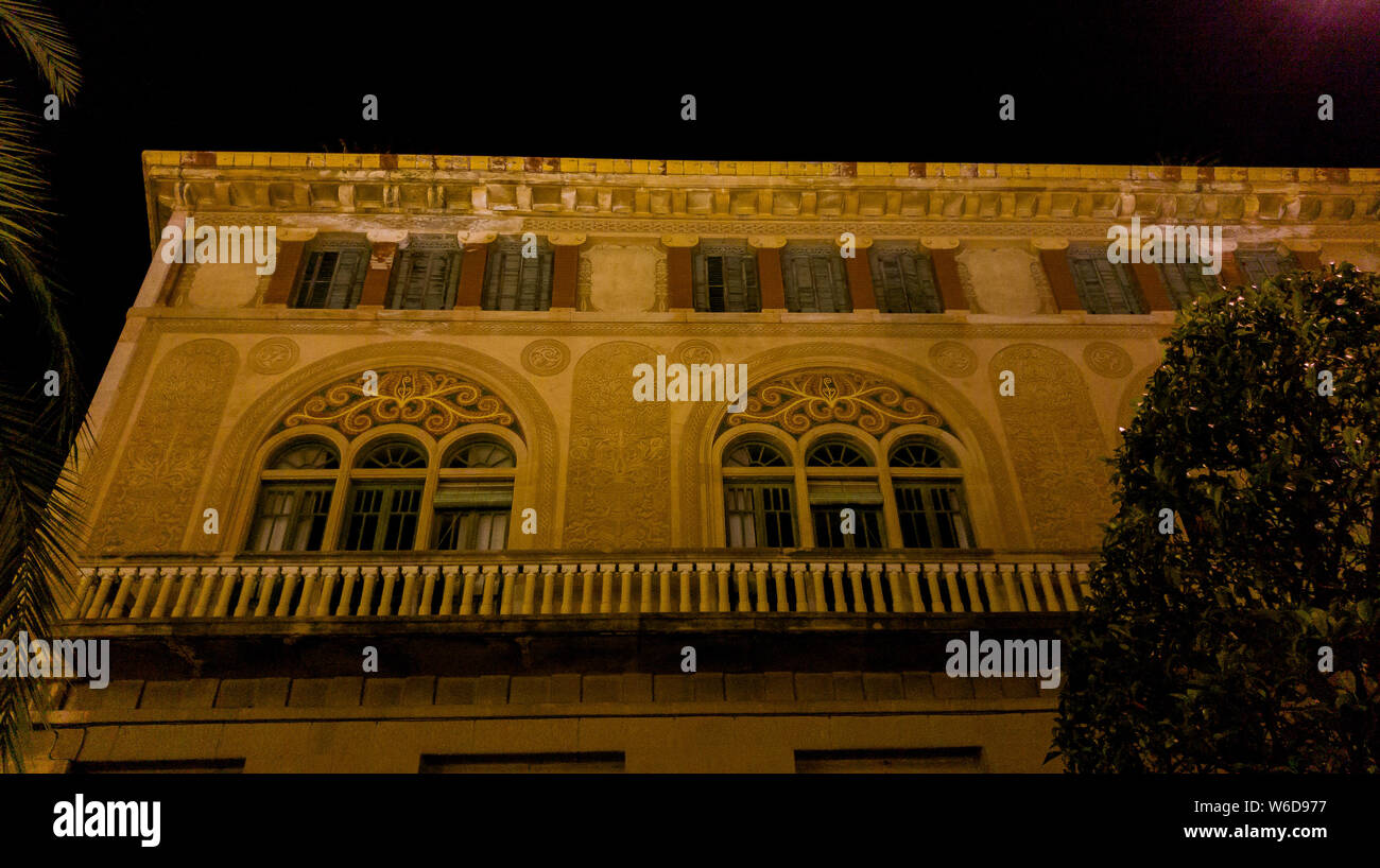 Reus and Cambrills,Catalunya,Spain, streets day and night,buildings and ...