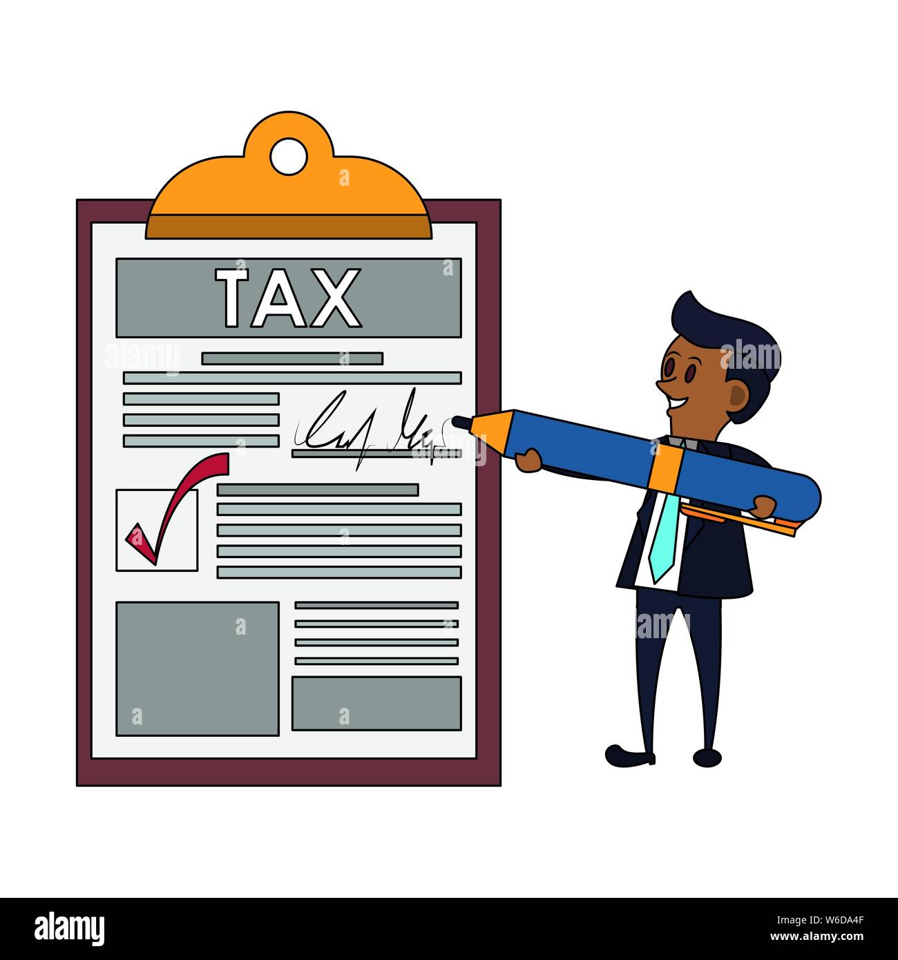 state government taxes business cartoon Stock Vector Image & Art - Alamy