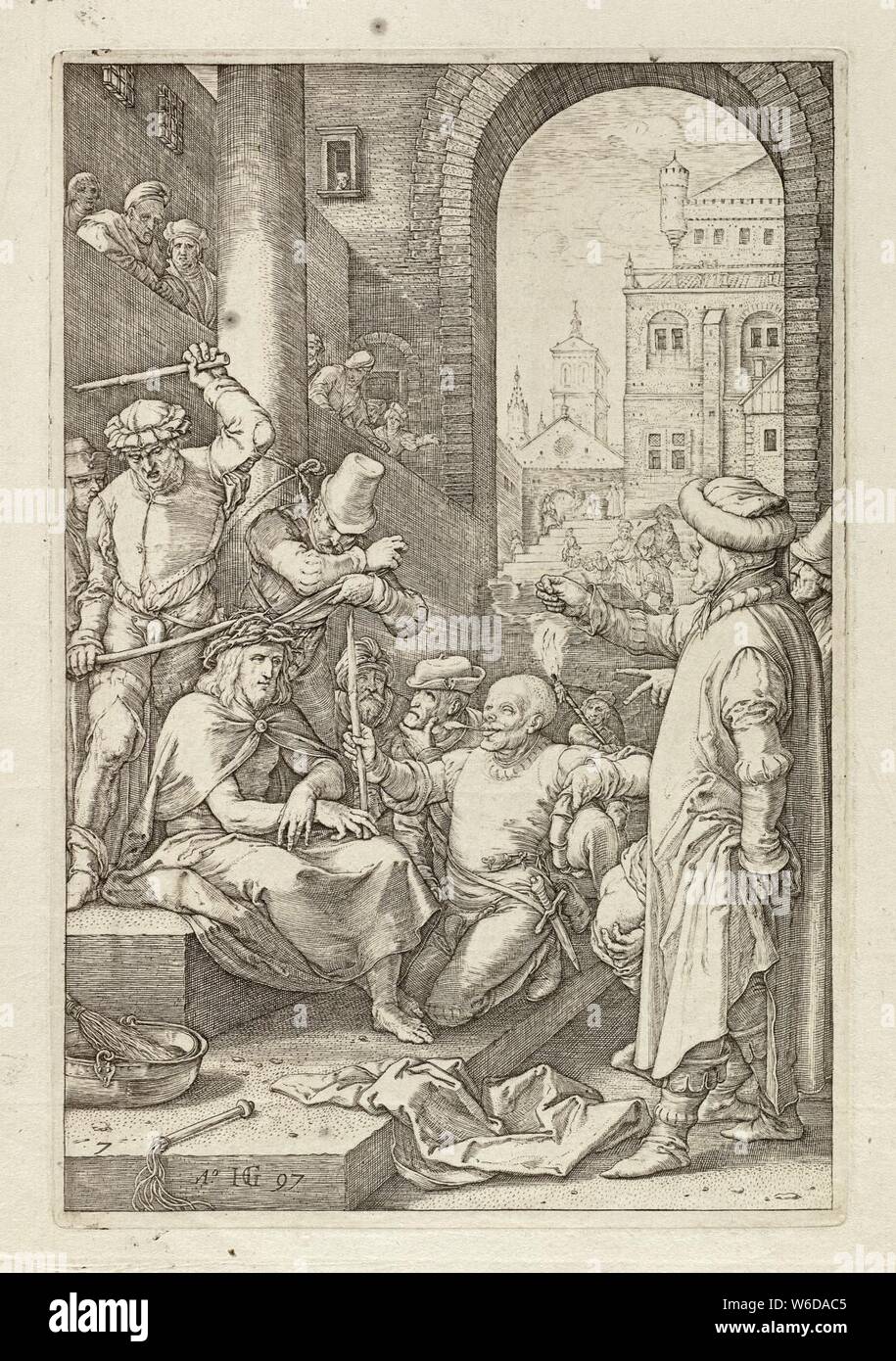 De doornenkroning van Christus Matheus 2726 Marcus 1515 Johannes 191 Stock Photo - Alamy