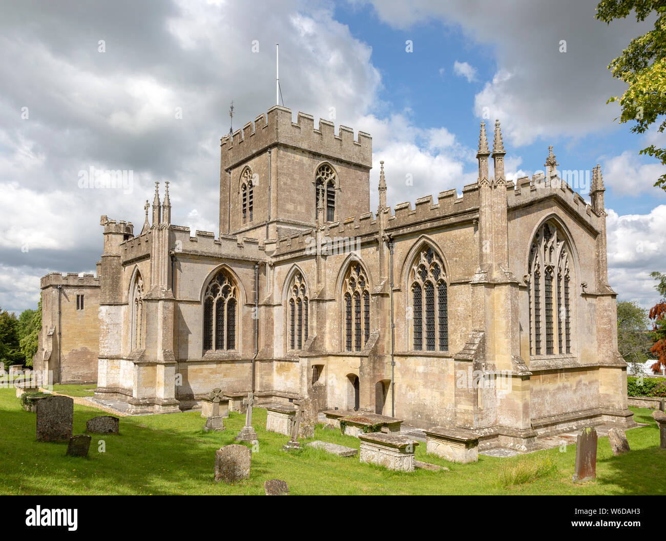 Exterior of the priory church at Edington, Wiltshire, England, UK Stock ...