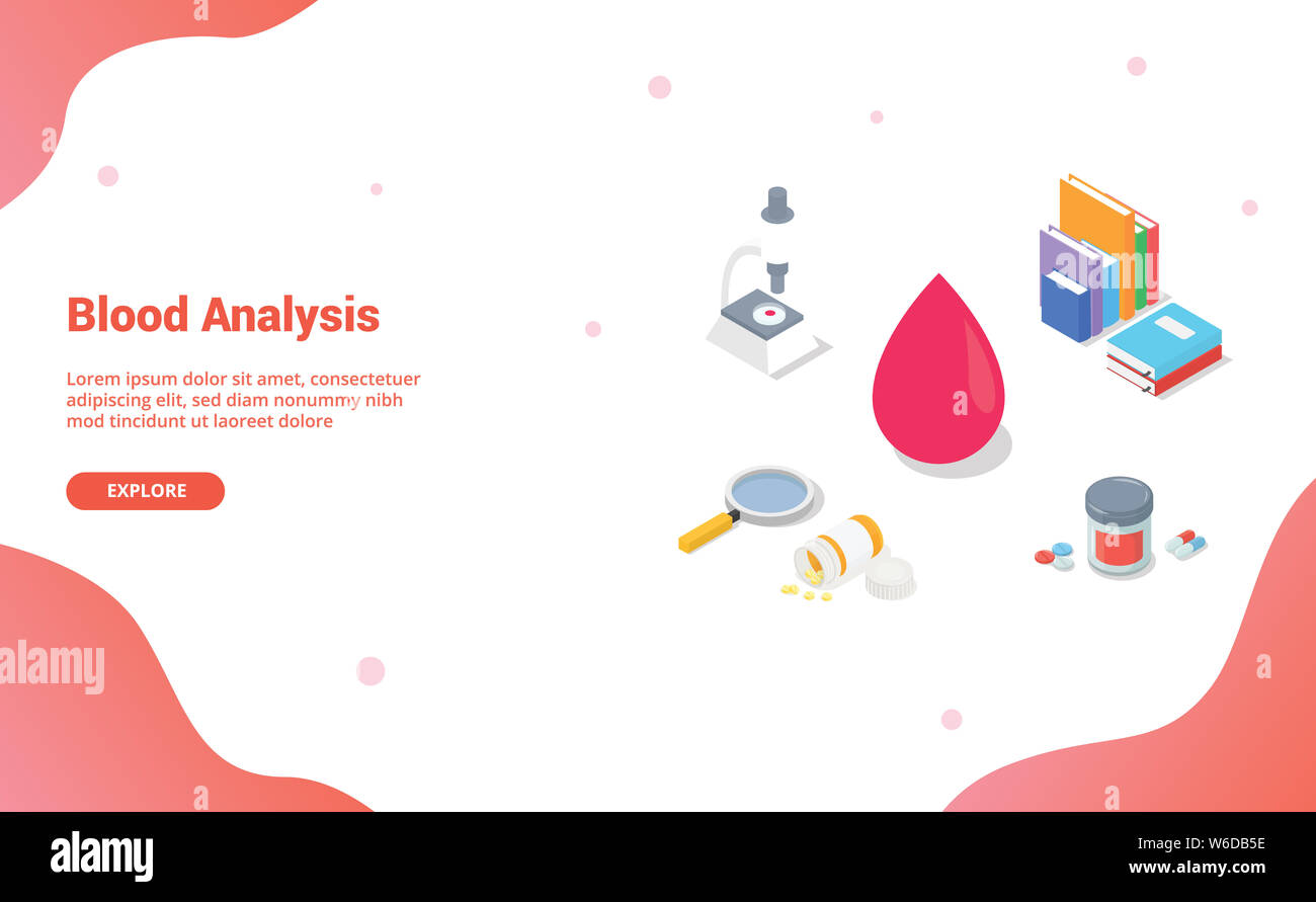 blood analysis concept with team doctor and nurse with magnifying glass ...