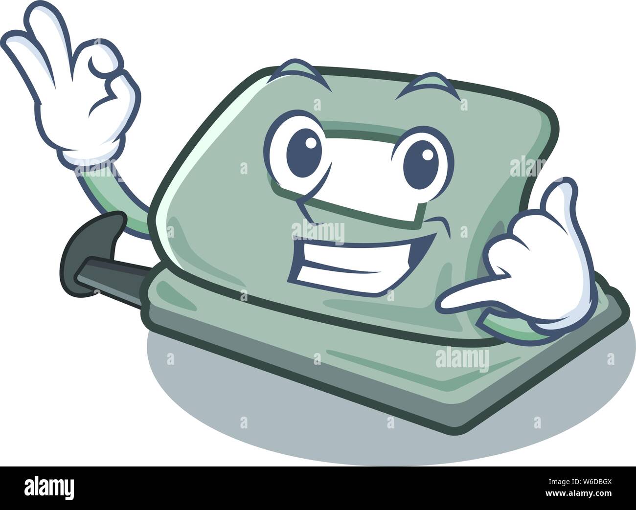Call me hole puncher in the cartoon shape Stock Vector Image & Art - Alamy