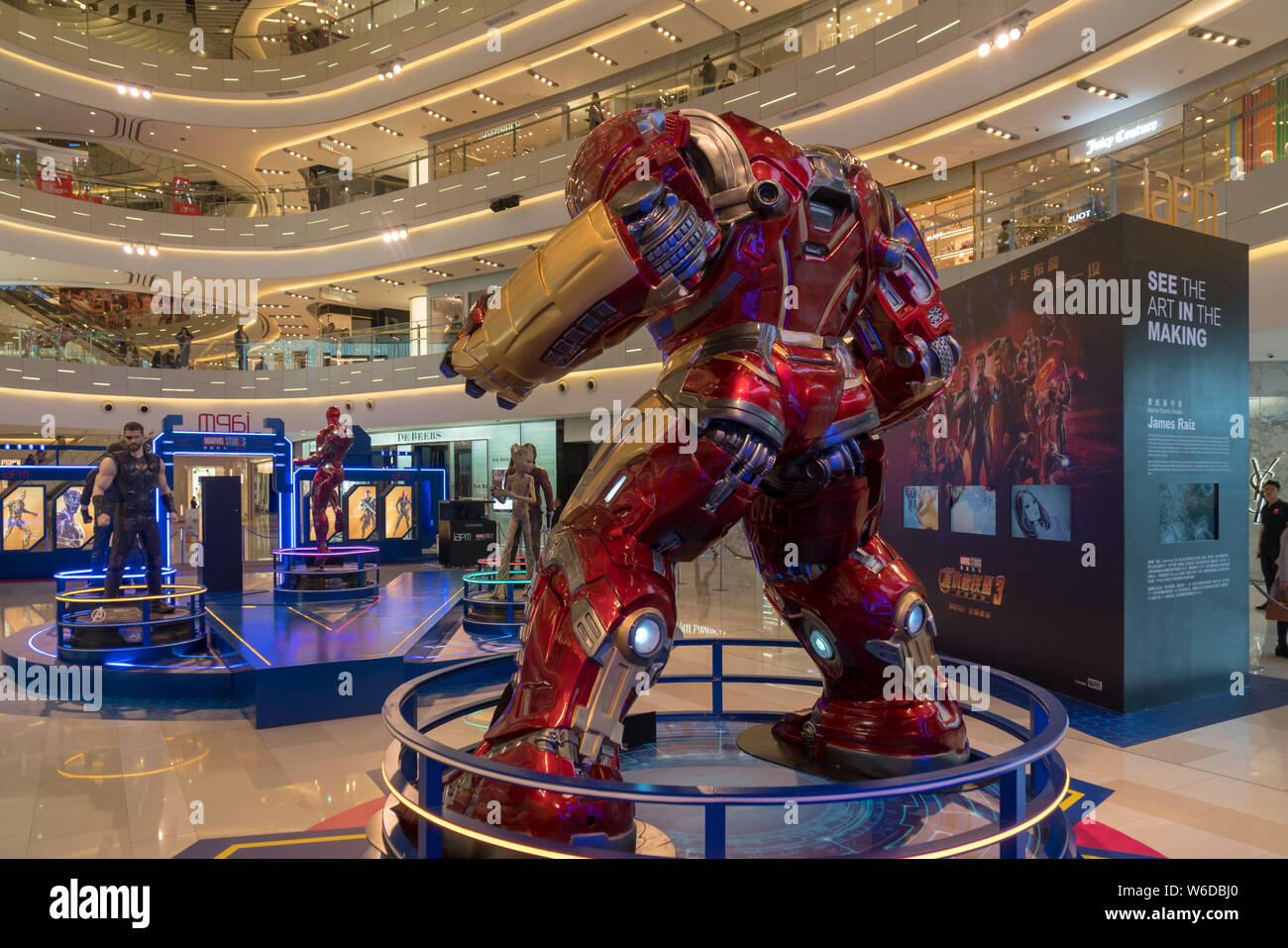 A statue of Ironman is on display at the 'Avengers: Infinity War ...