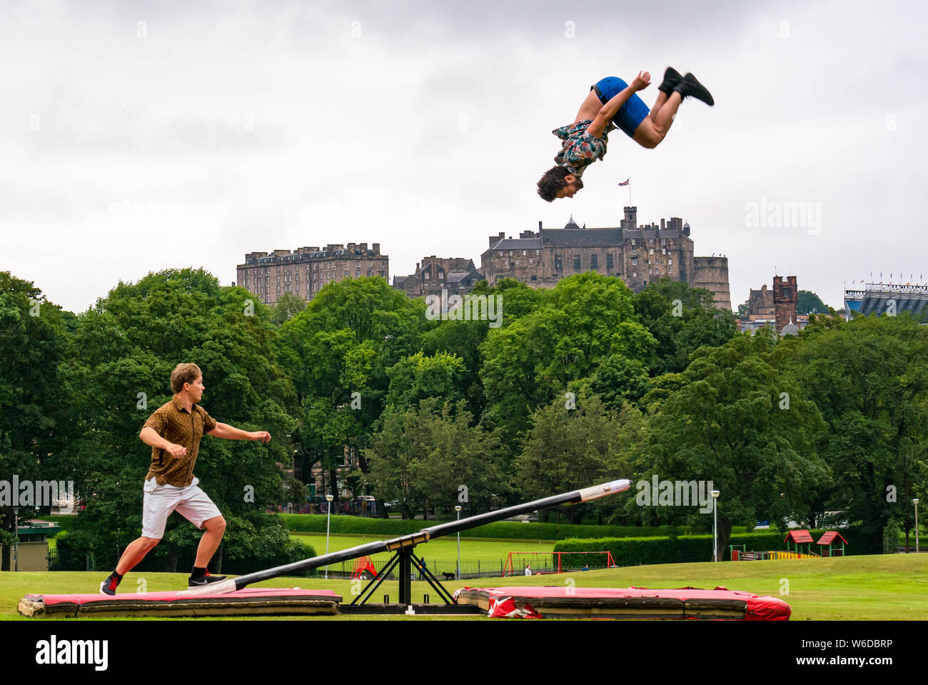 Acrobatic jump duo hi-res stock photography and images - Alamy