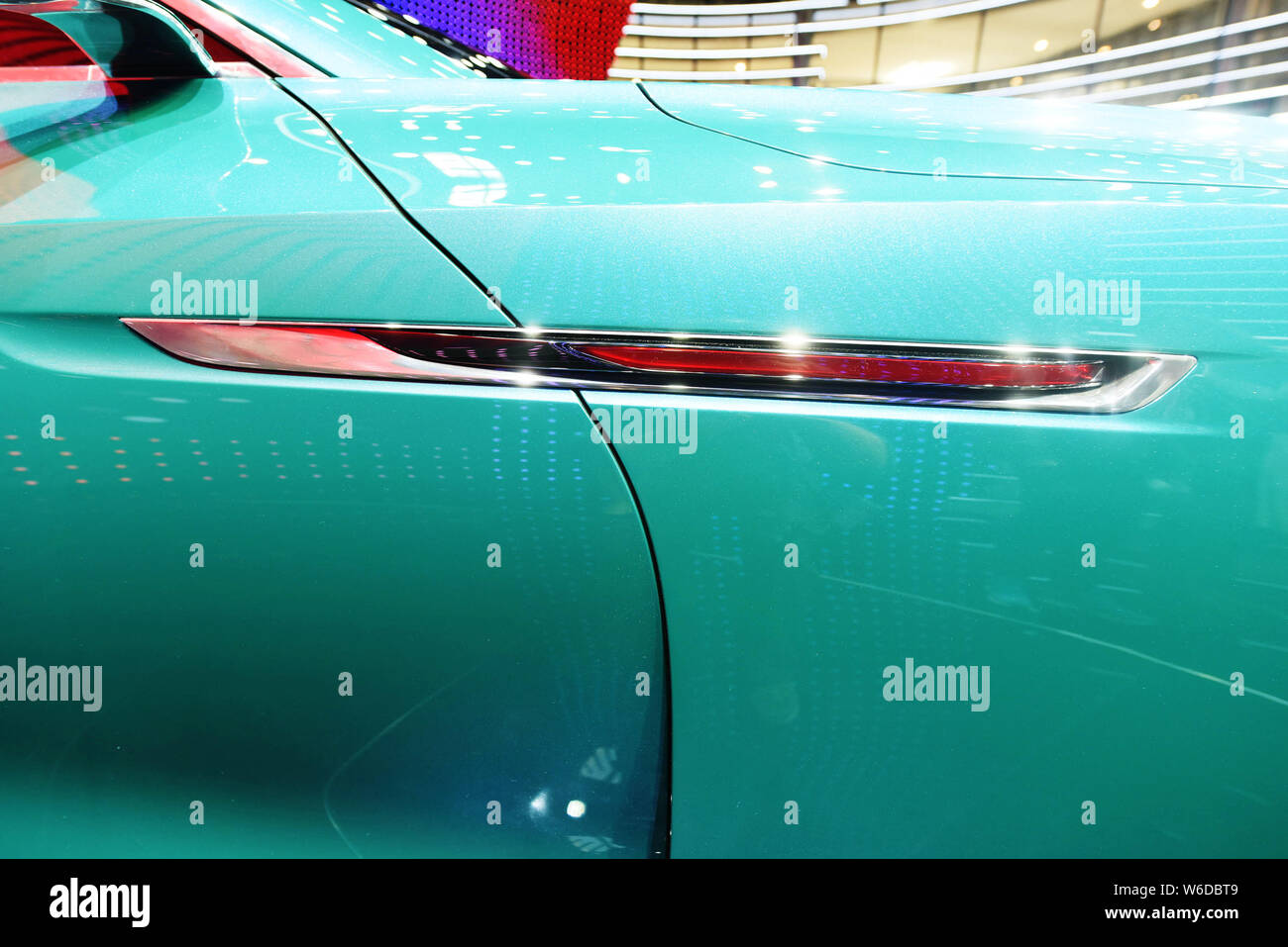 A Hongqi (Red Flag) E-Jing GT electric sports car concept car of China ...