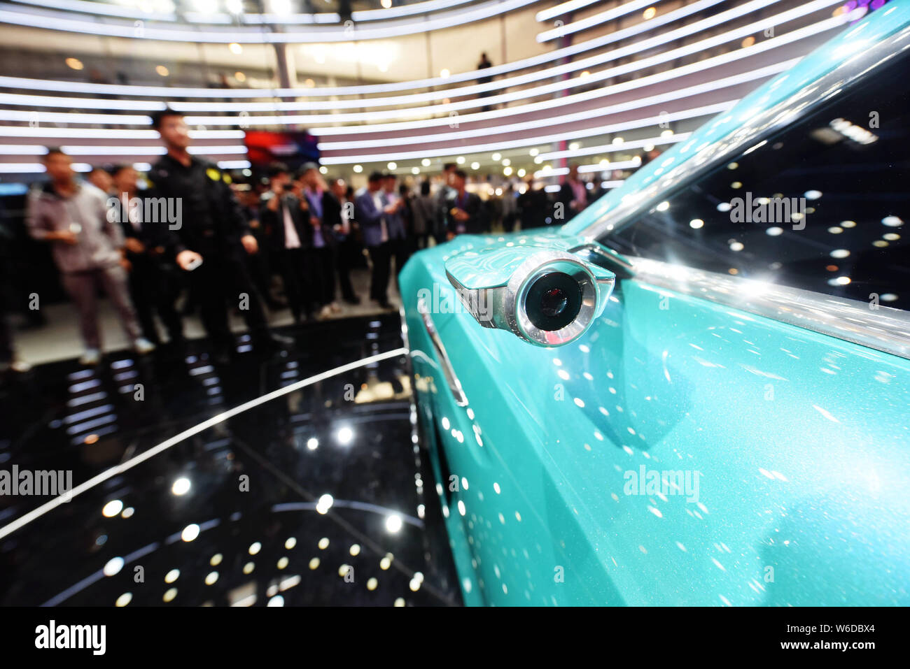 A Hongqi (Red Flag) E-Jing GT electric sports car concept car of China ...