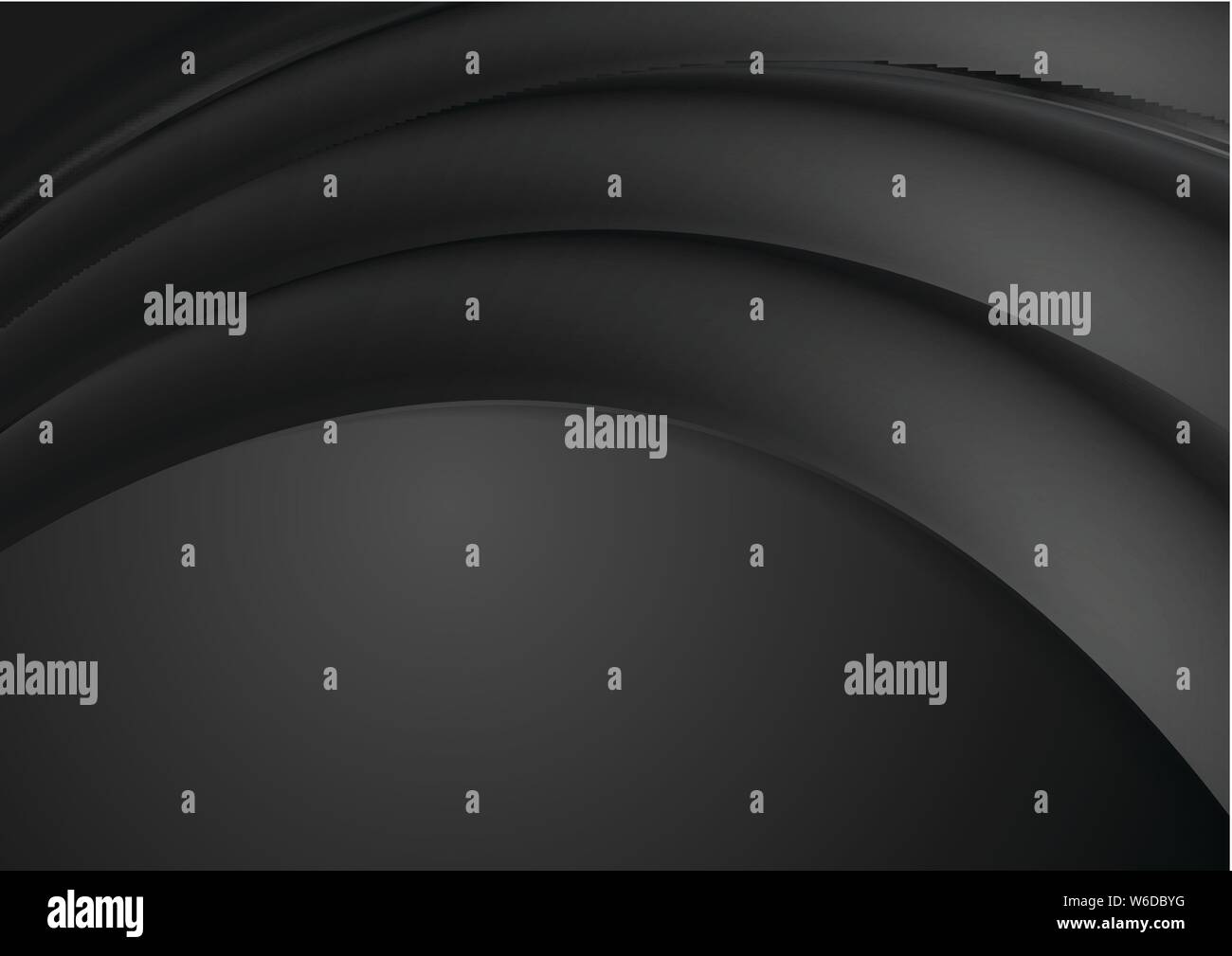 Abstract black smooth waves background. Vector corporate digital design ...