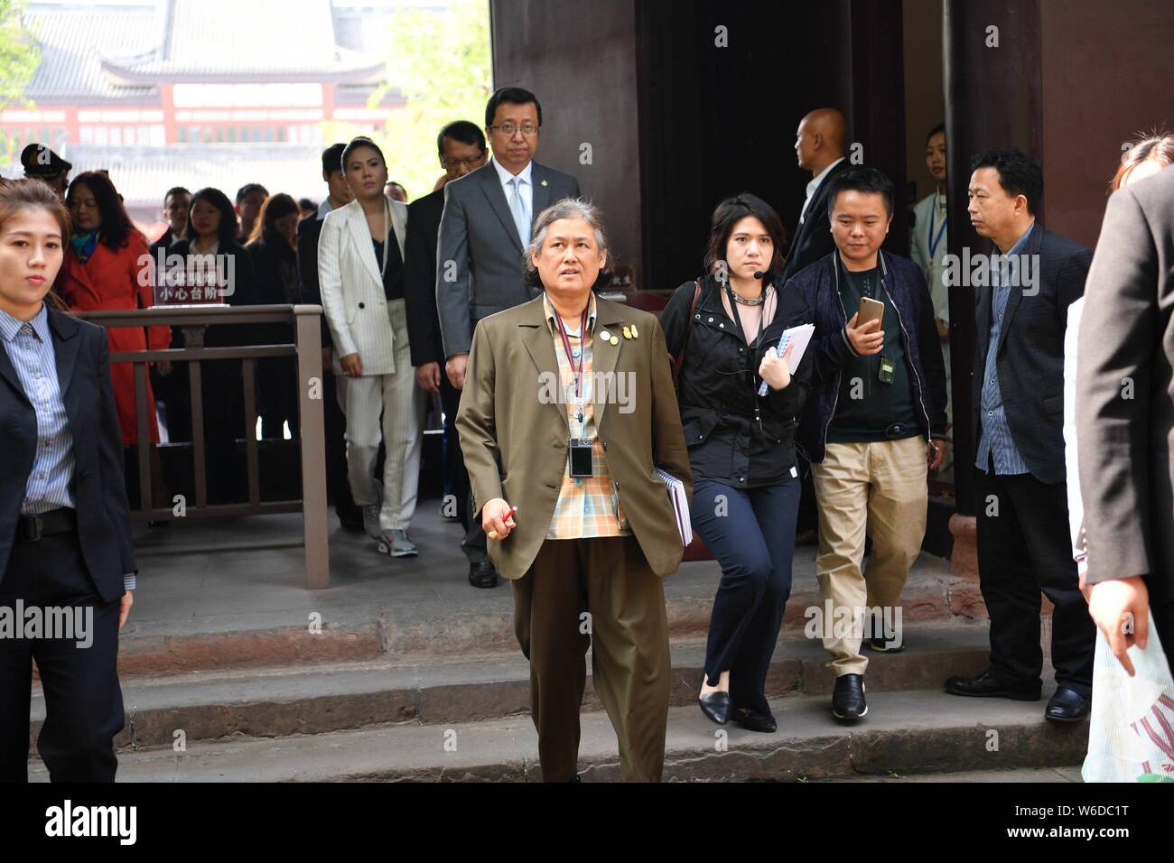 Thai Princess Maha Chakri Sirindhorn visits the San Su Temple in ...