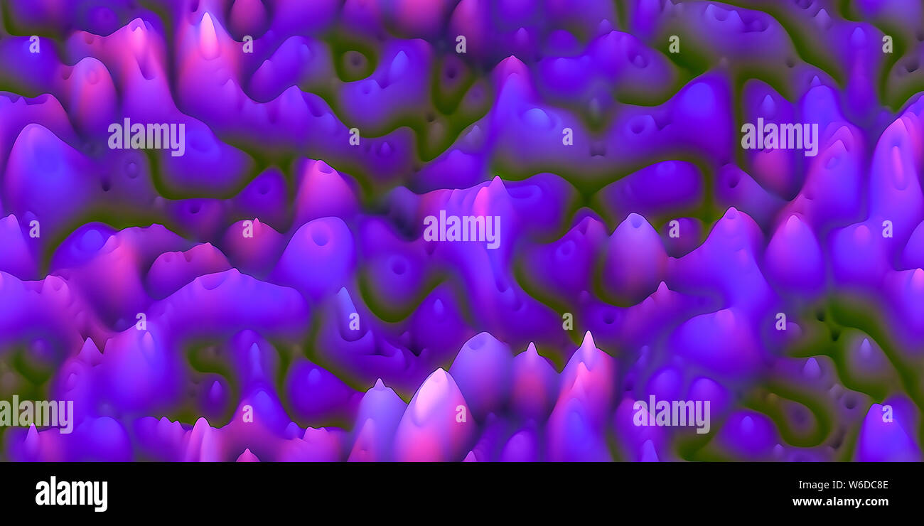 Abstract seamless texture of smooth waxy spikes like melted wax or ...