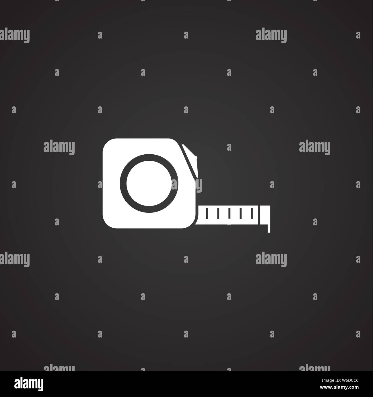 Measuring tool icon on background for graphic and web design. Simple ...