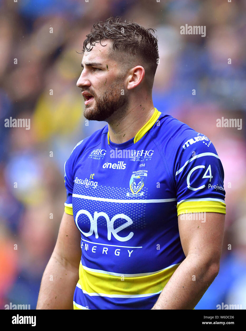 Warrington Wolves' Toby King during the Coral Challenge Cup semi-final ...