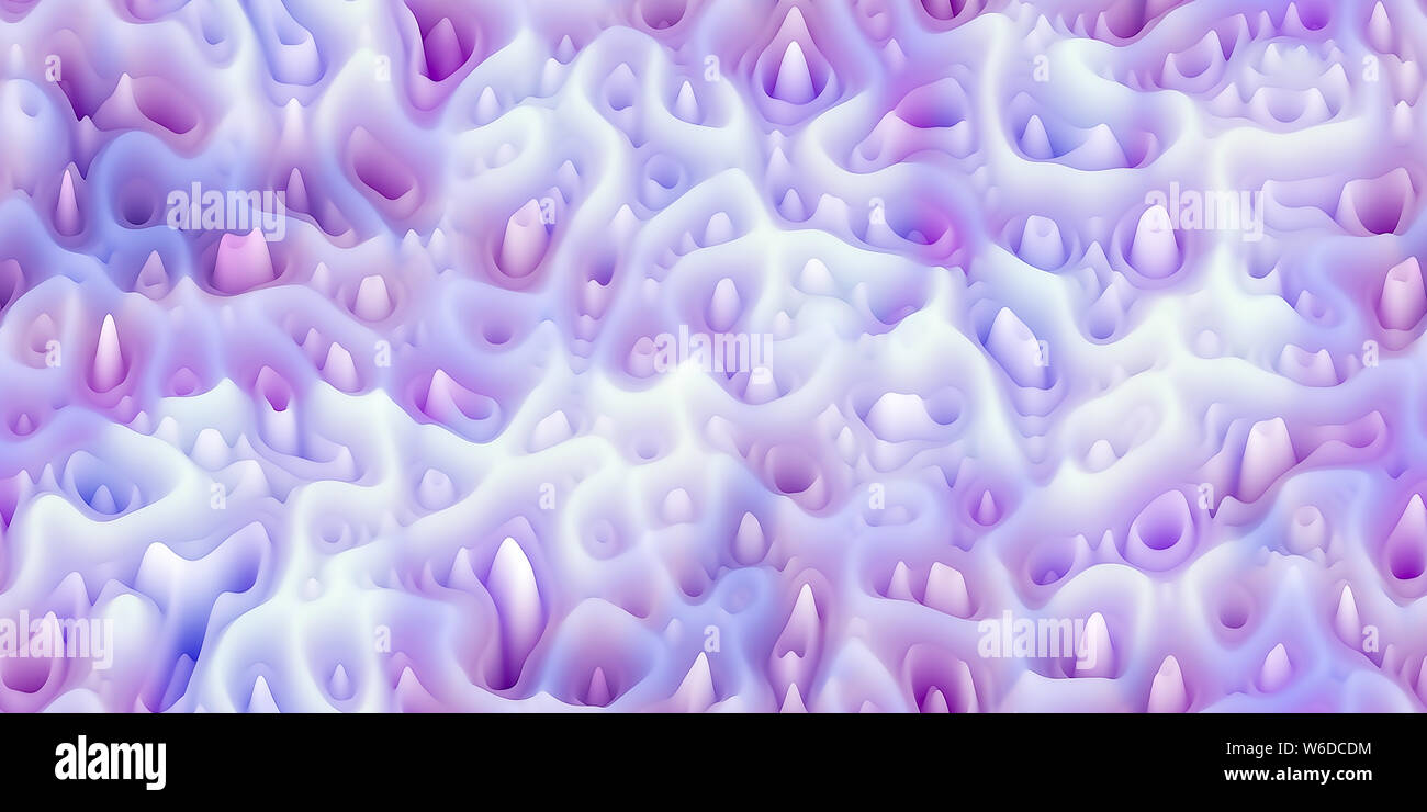 Abstract seamless texture of smooth waxy spikes like melted wax or ...
