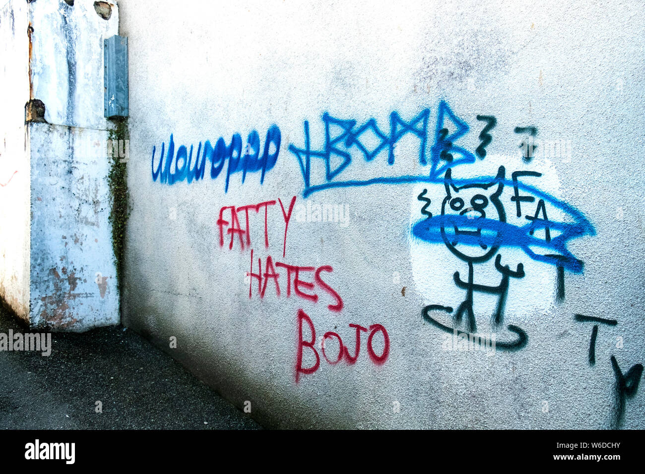 Graffiti words uk hi-res stock photography and images - Alamy