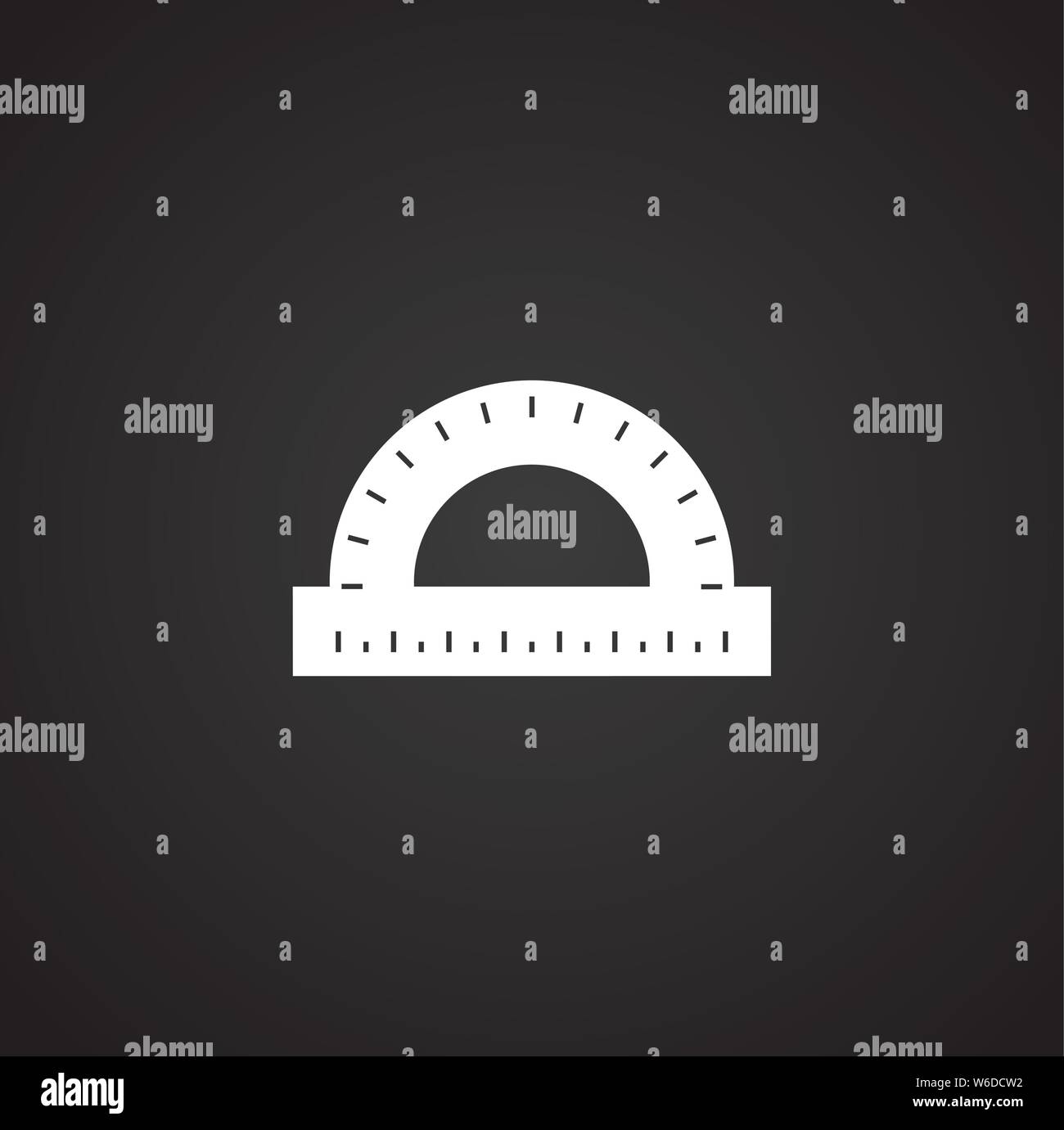 Measuring tool icon on background for graphic and web design. Simple ...