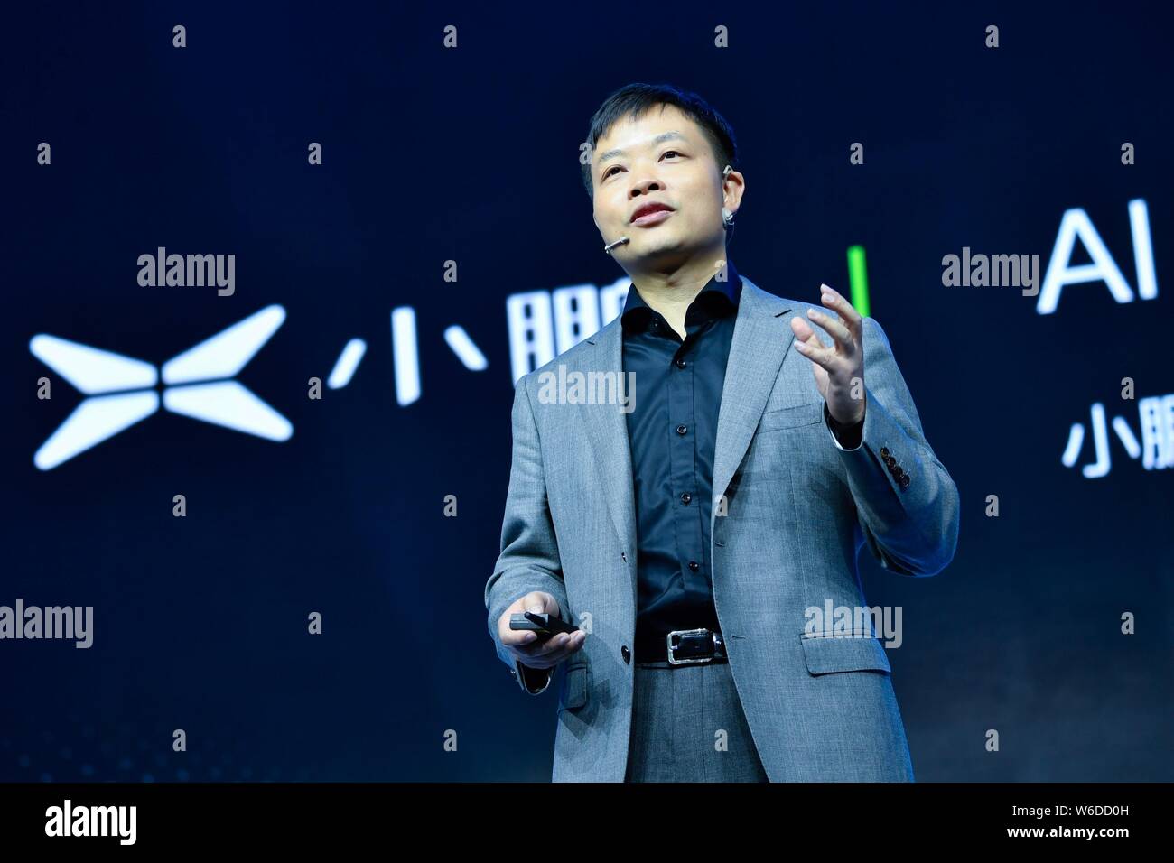 He Xiaopeng, founder and chairman of Xiaopeng Motors (Xpeng), an ...