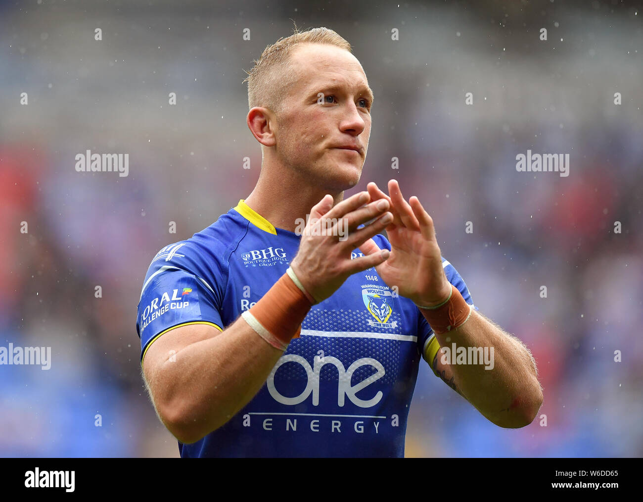 Warrington Wolves's Jason Clark during the Coral Challenge Cup semi ...