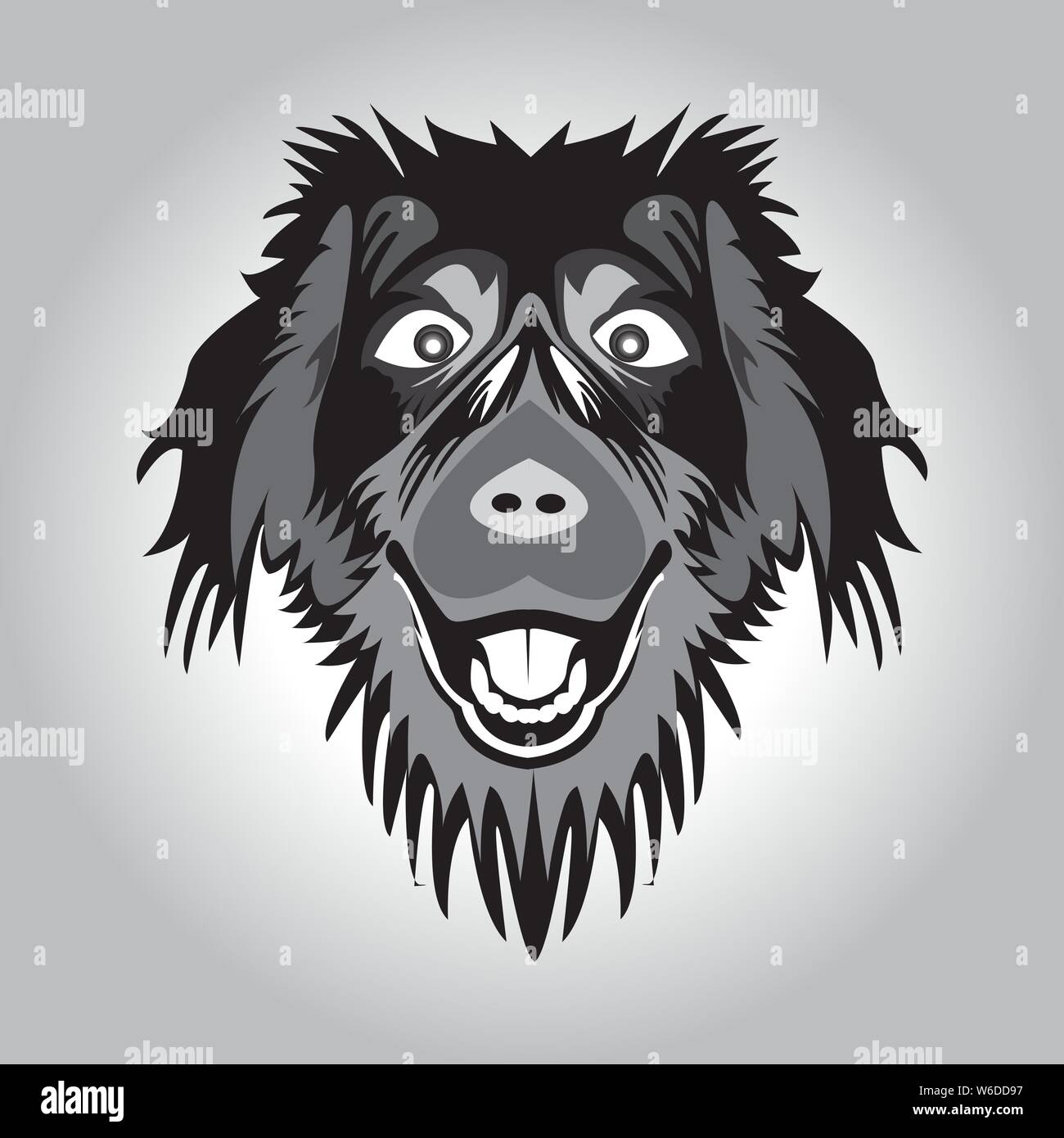 Vector of dog face design on a white background. Animal. vector ...