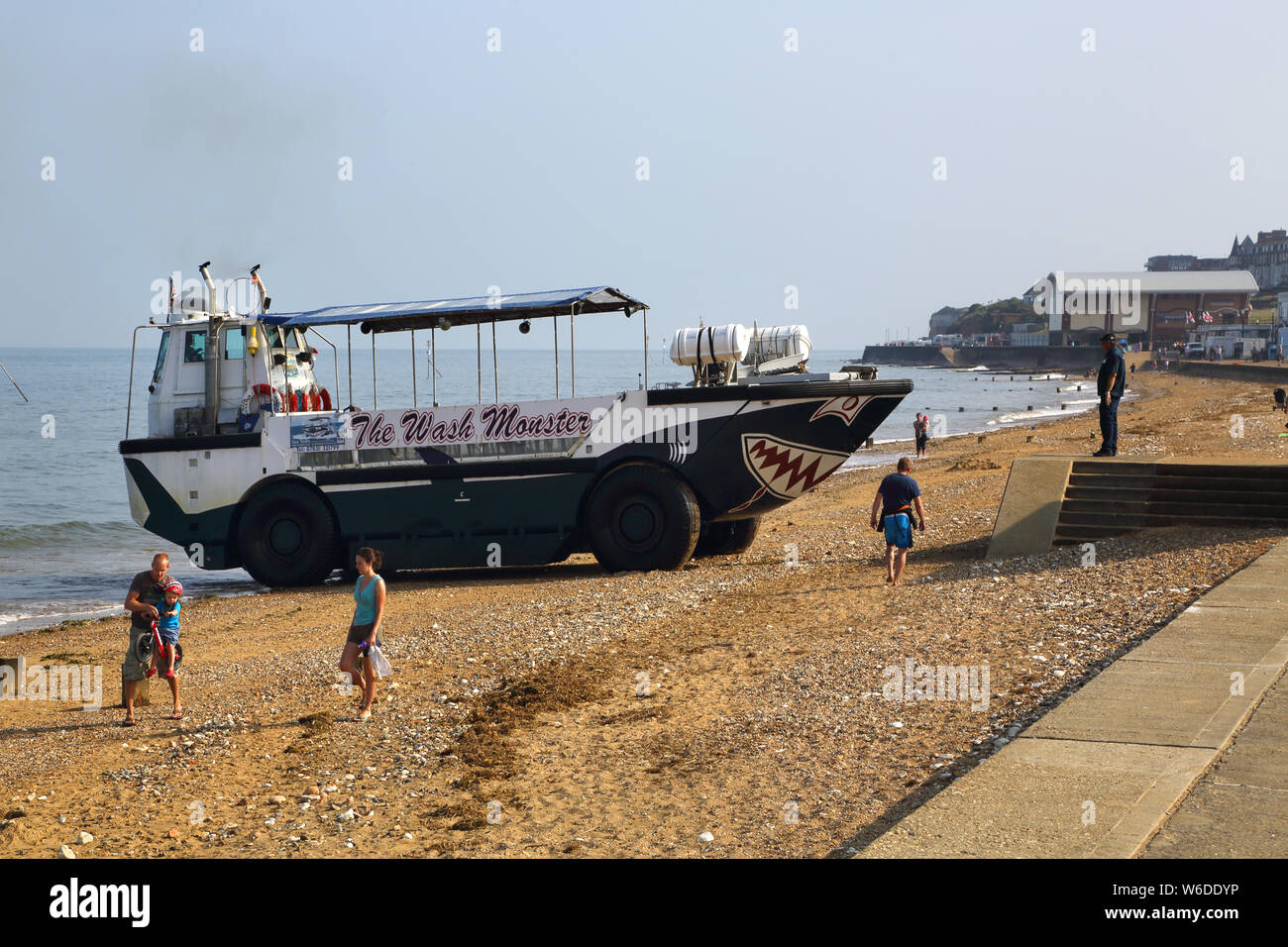 the wash monster on the beach hunstanton on the north norfolk coast ...