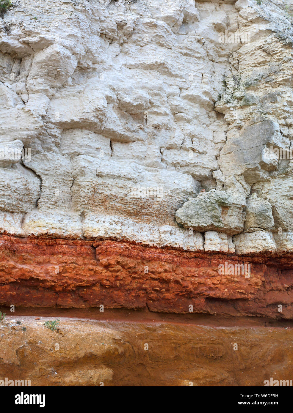the famous multi coloured cliffs at hunstanton on the north norfolk ...