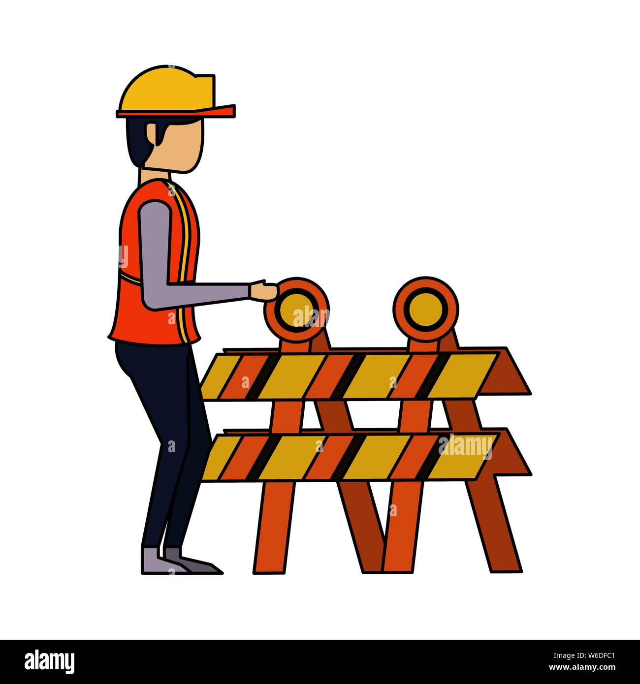 construction architectural engineering work cartoon Stock Vector Image ...