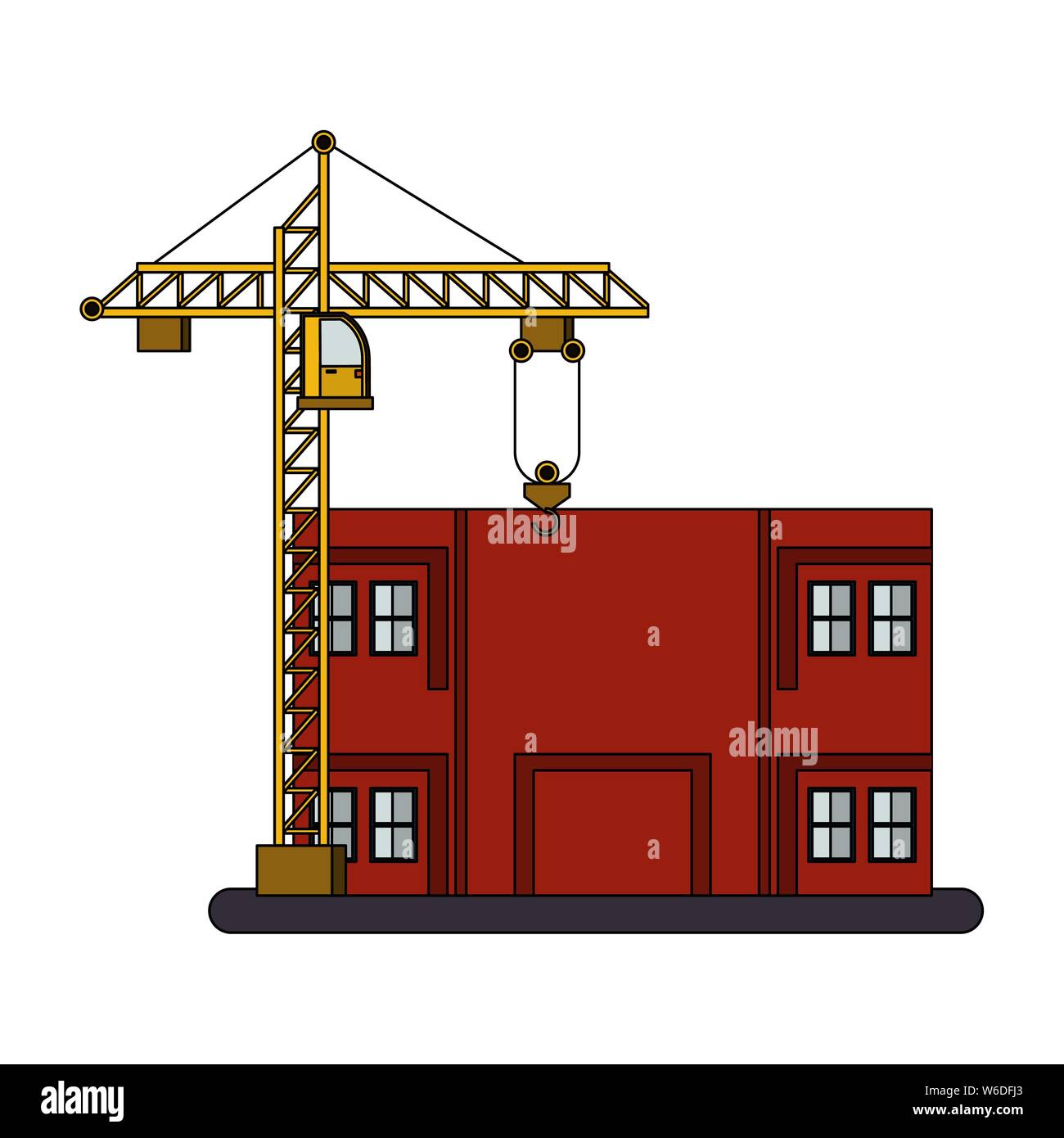 construction architectural engineering work cartoon Stock Vector Image ...