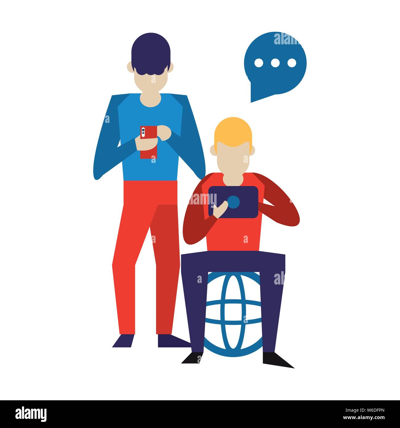 social media network chatting cartoon Stock Vector Image & Art - Alamy