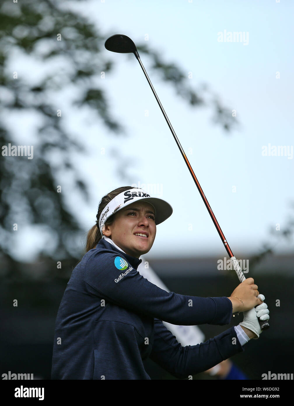 Australia's Hannah Green tees off the 12th during day one of the AIG ...