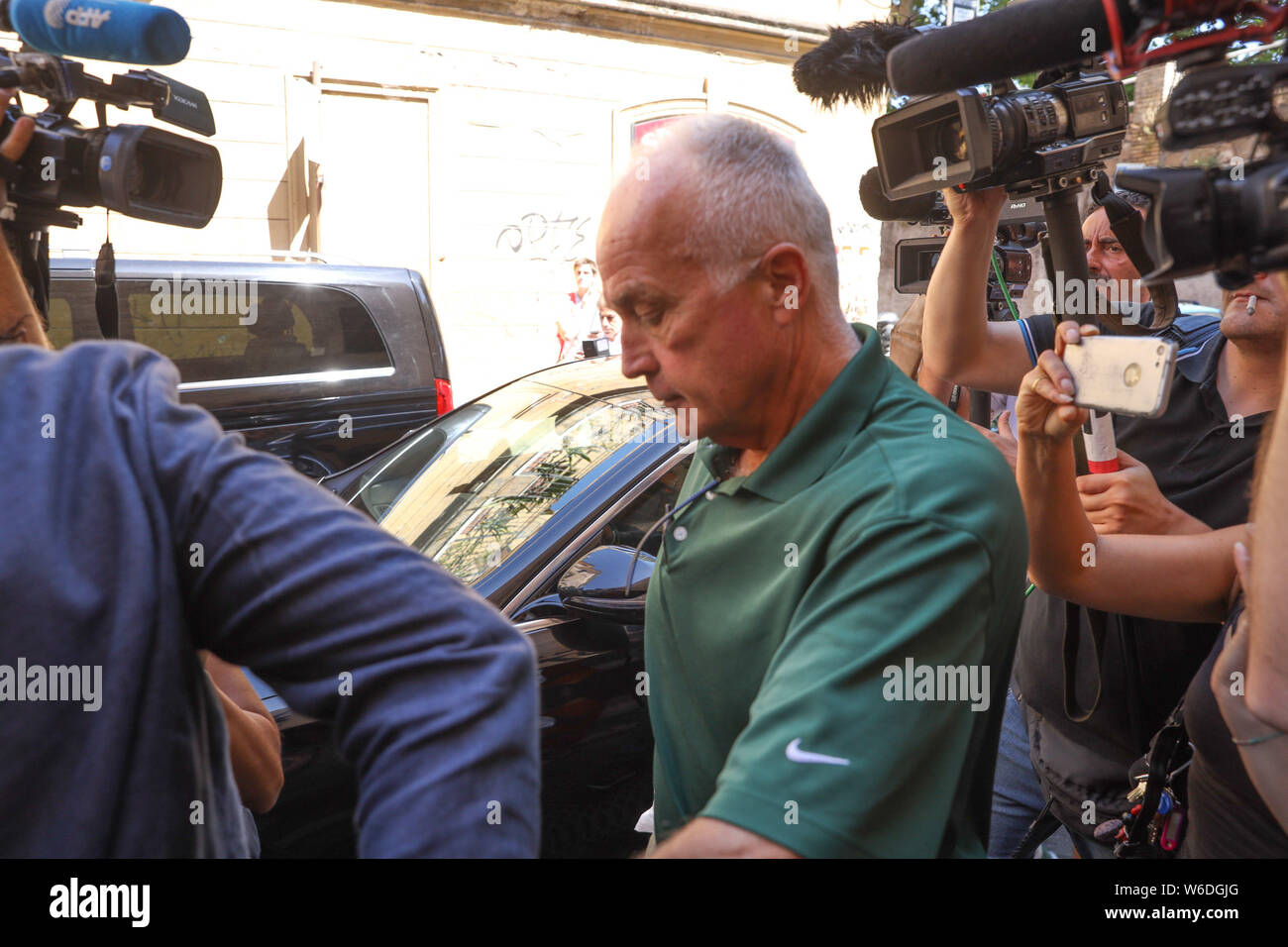 Rome, Italy. 01st Aug, 2019. Rome, the arrival of the father of ...