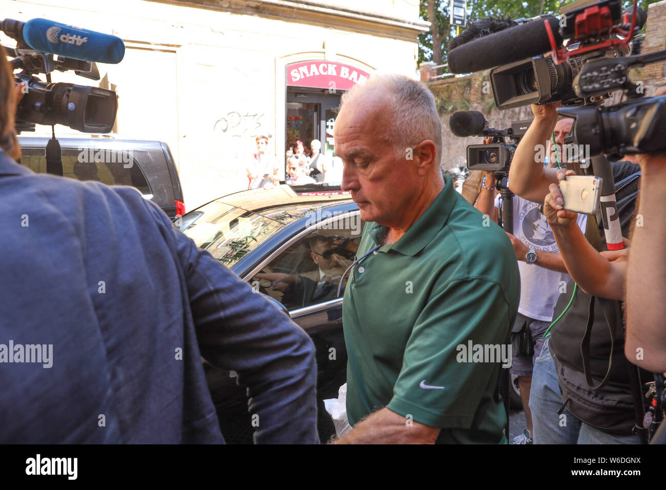 Rome, Italy. 01st Aug, 2019. Rome, the arrival of the father of ...