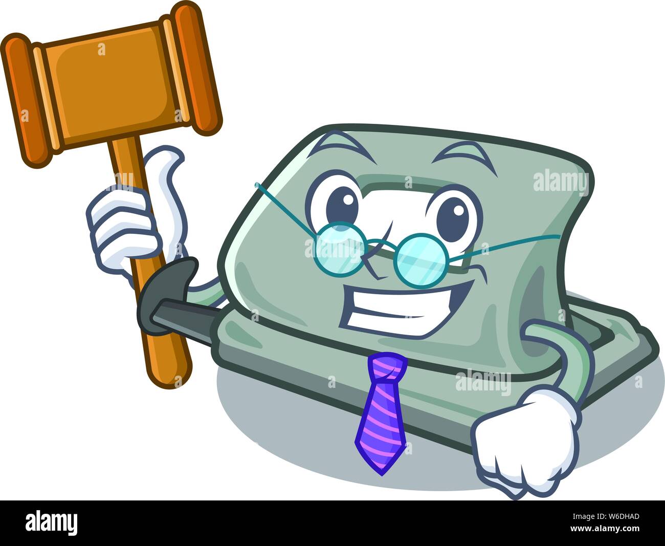 Judge hole puncher in the cartoon shape Stock Vector Image & Art - Alamy