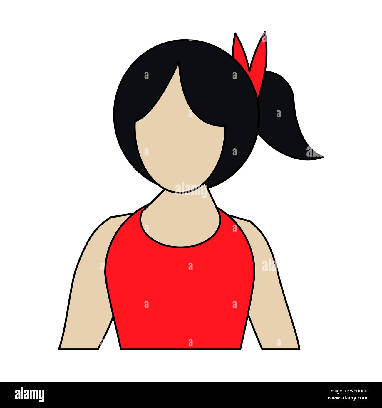 woman young female person cartoon Stock Vector Image & Art - Alamy