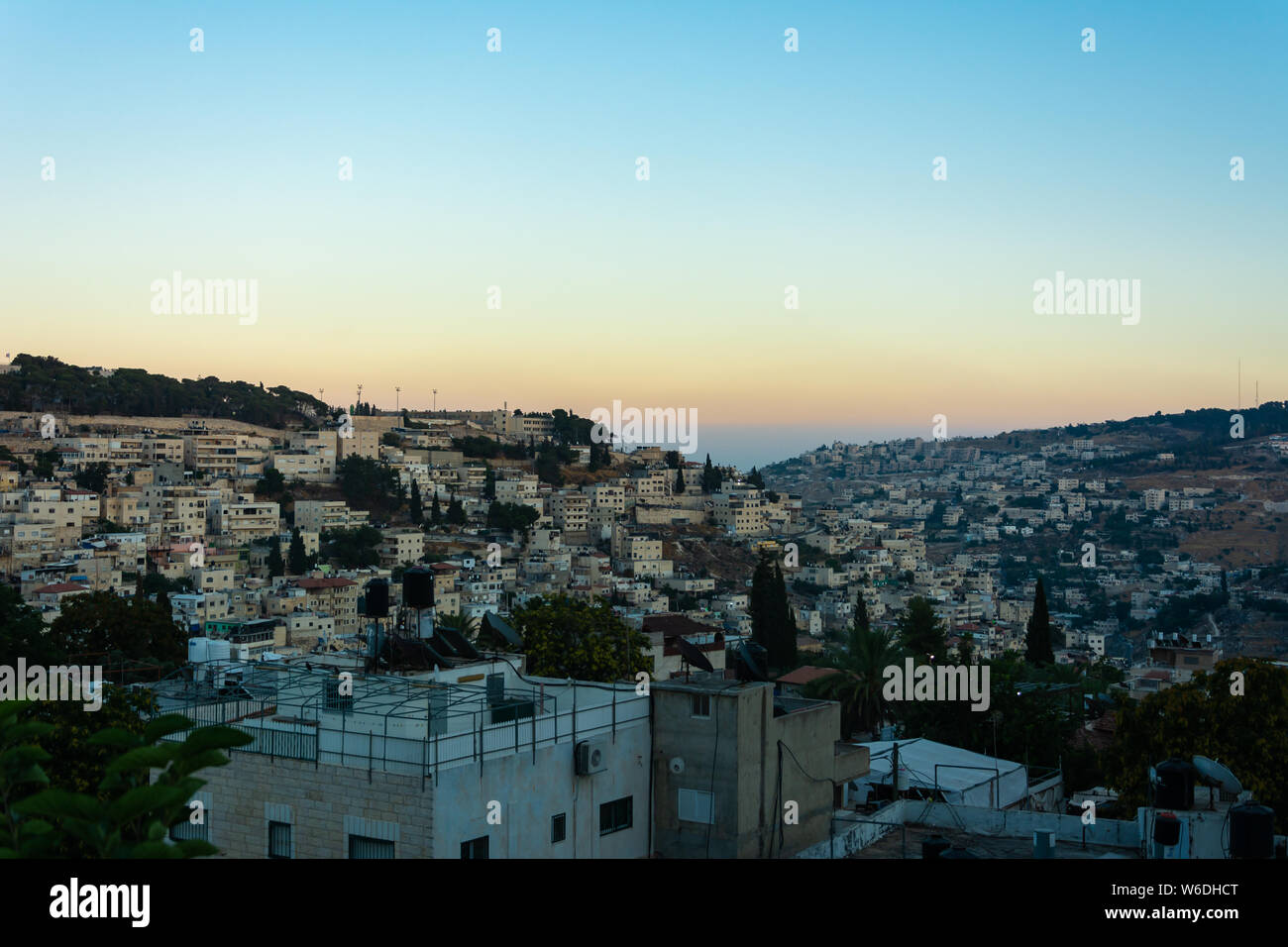 Jerusalem holy places Panoramic view of the Temple Mount, Dome of the ...