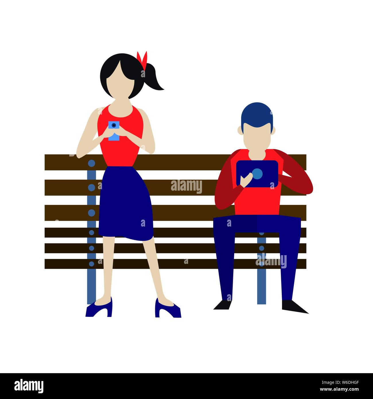 social media network chatting cartoon Stock Vector Image & Art - Alamy