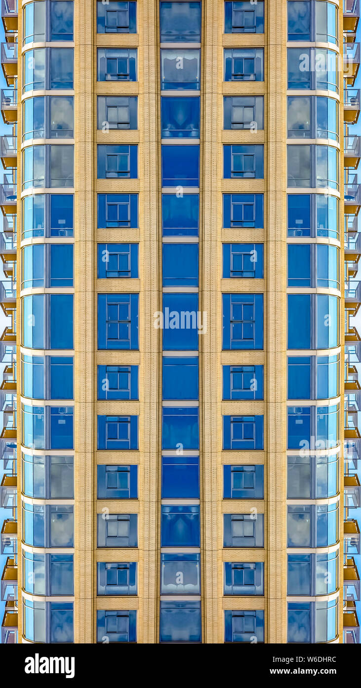 Vertical frame Apartment building in downtown Salt Lake City Stock ...
