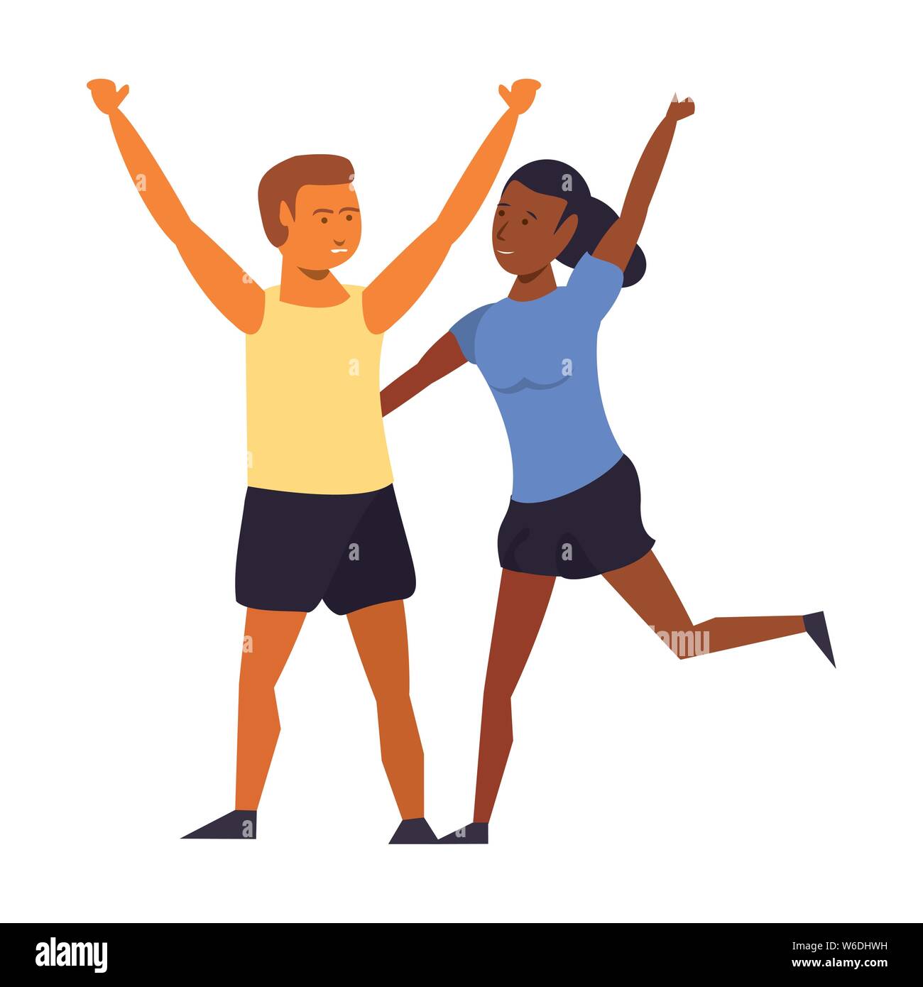 fitness sport exercise lifestyle cartoon Stock Vector Image & Art - Alamy