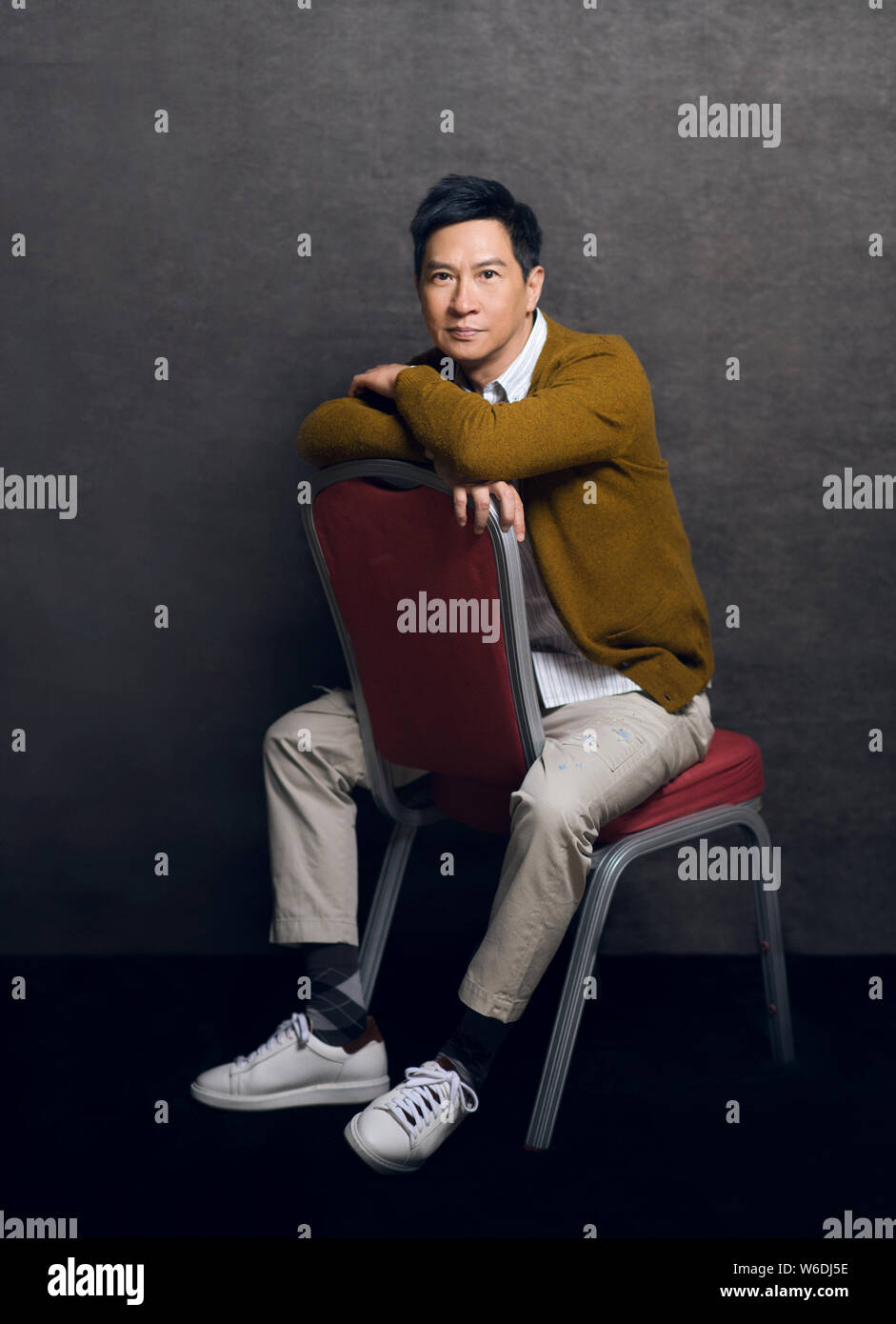 Hong Kong actor Nick Cheung poses for portrait photos during an ...