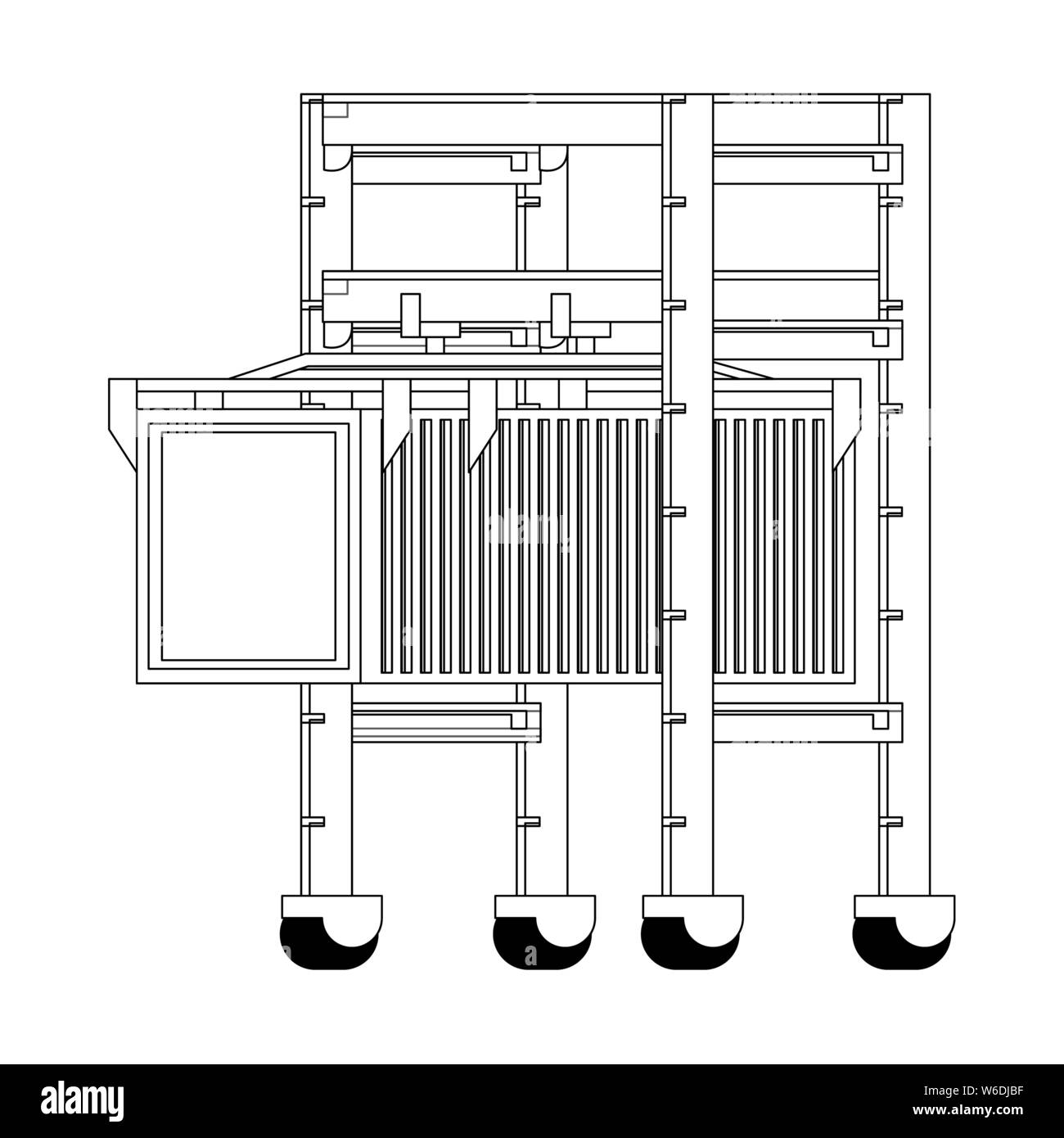 Shipping crane in port Cut Out Stock Images & Pictures - Alamy