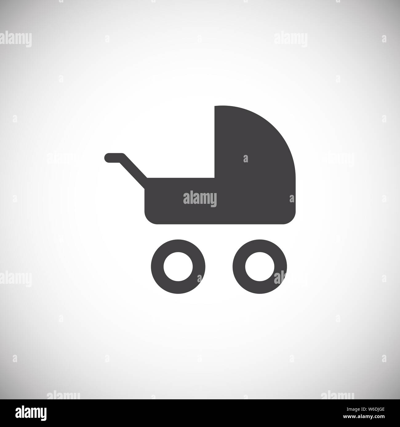 Stroller icon on background for graphic and web design. Simple ...