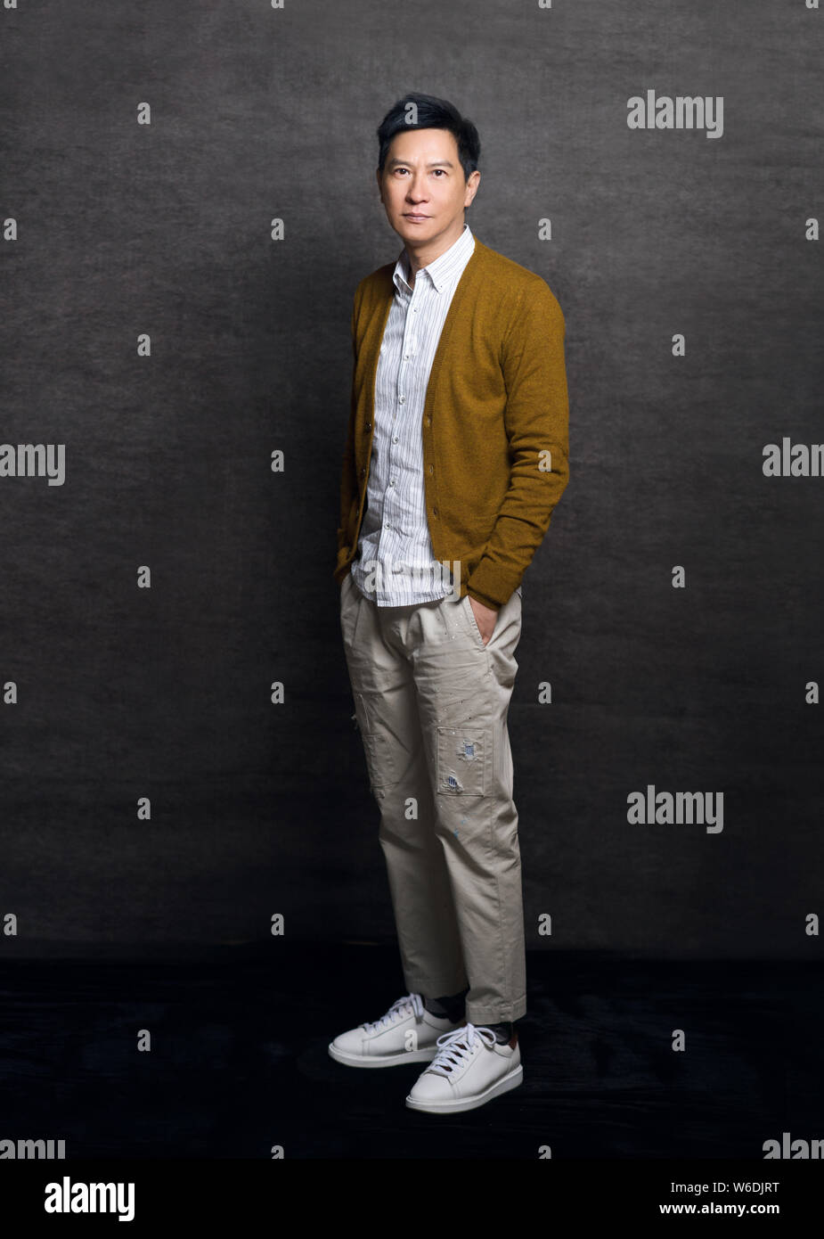 Hong Kong actor Nick Cheung poses for portrait photos during an ...