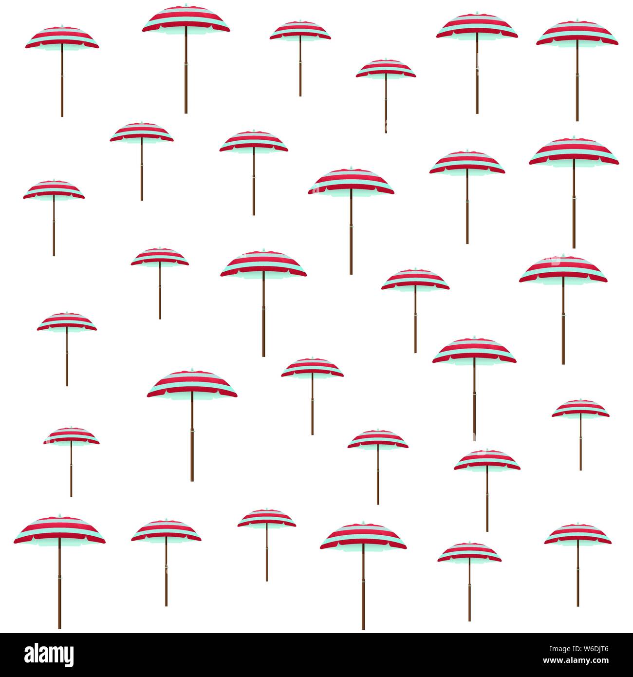 Beach striped umbrella background pattern Stock Vector Image & Art - Alamy