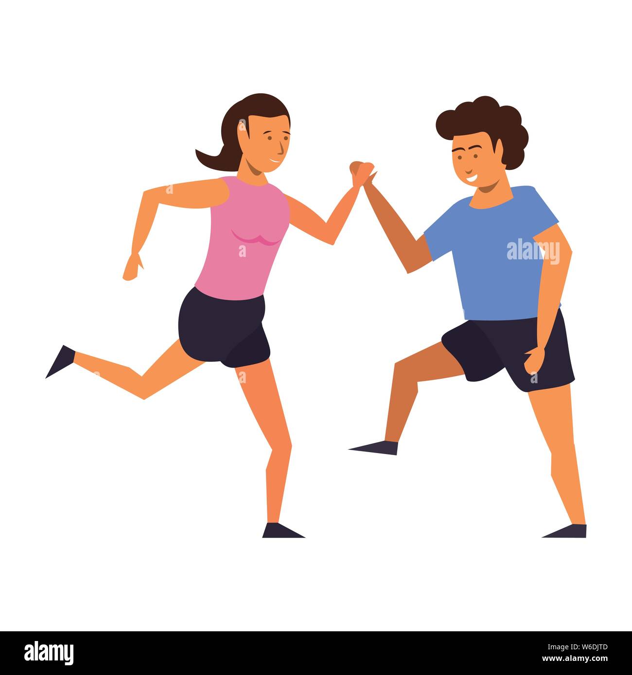 fitness sport exercise lifestyle cartoon Stock Vector Image & Art - Alamy