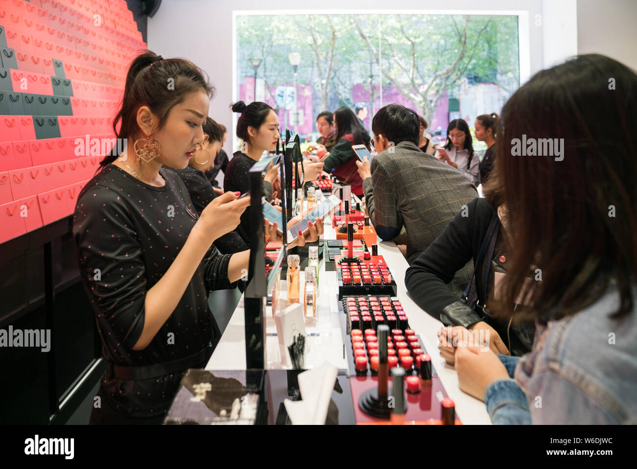 People visit the Coco Game Center of Chanel in Shanghai, China, 15 ...