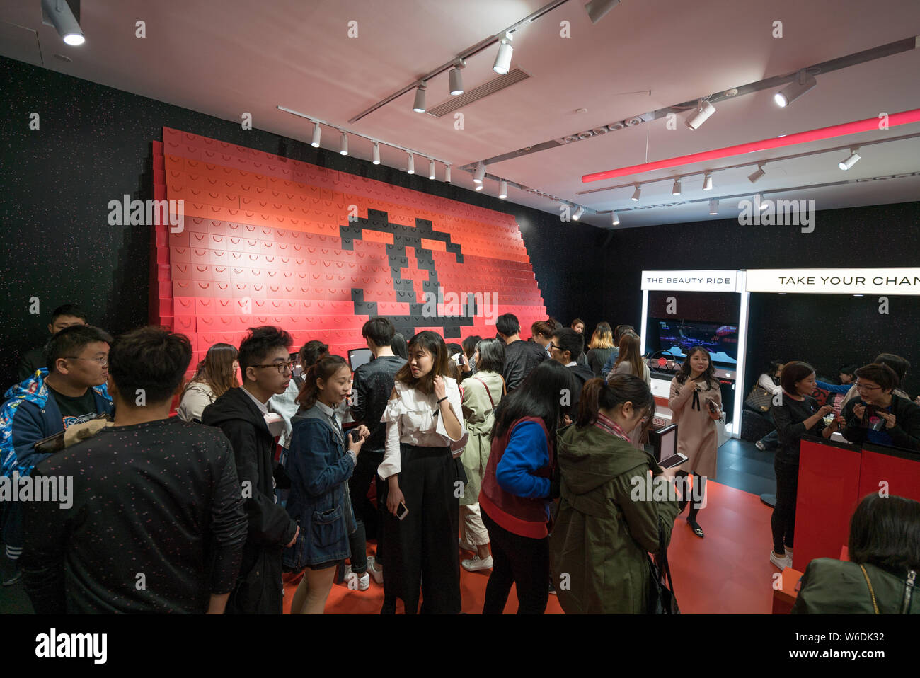 People visit the Coco Game Center of Chanel in Shanghai, China, 15 ...