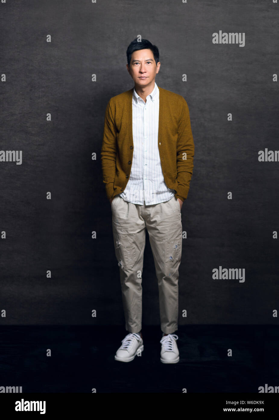 Hong Kong actor Nick Cheung poses for portrait photos during an ...