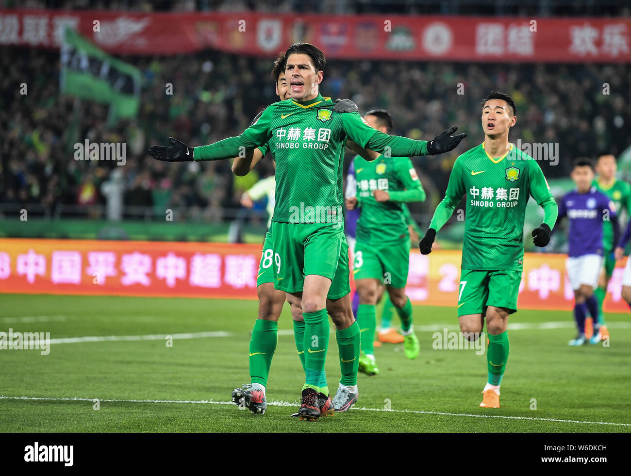 Spanish football player Jonathan Soriano of Beijing Sinobo Guoan ...