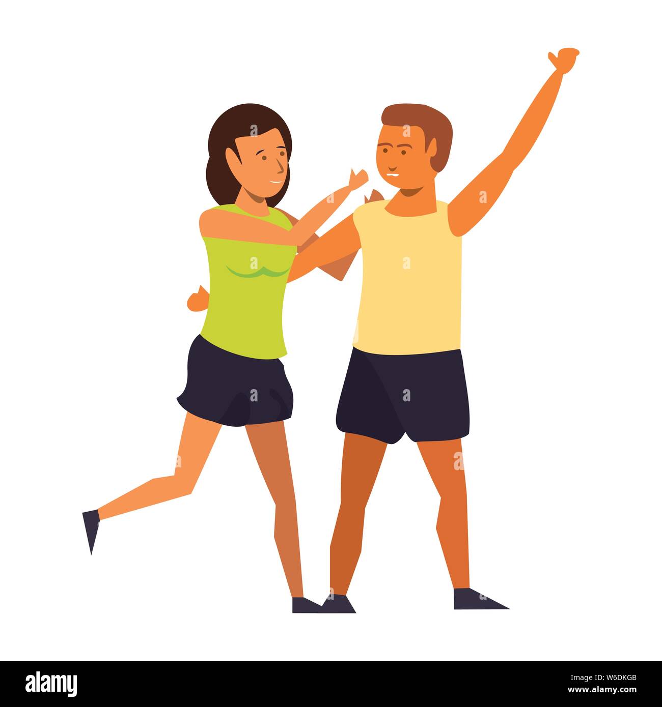 fitness sport exercise lifestyle cartoon Stock Vector Image & Art - Alamy