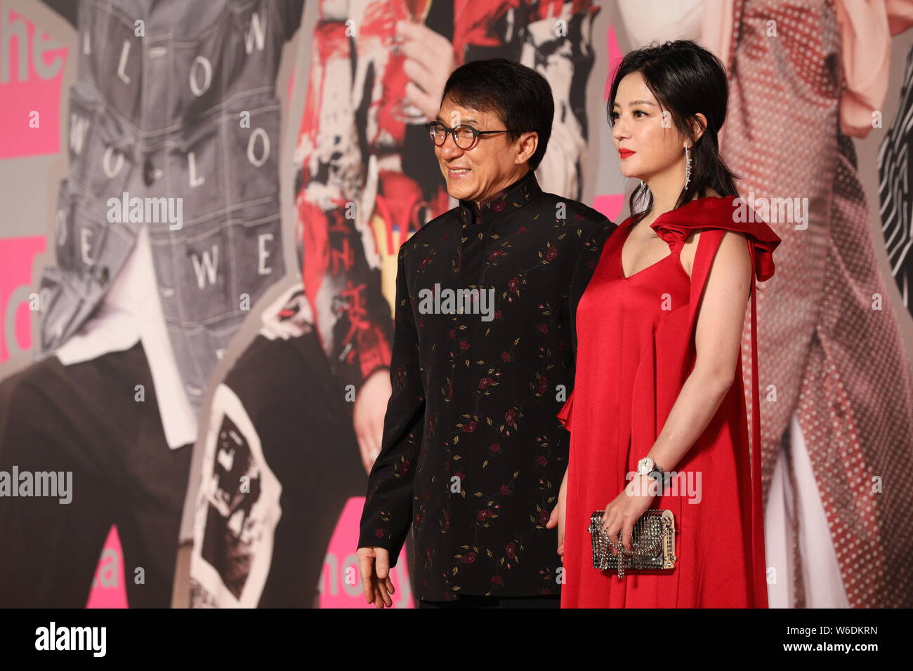 Chinese actress Zhao Wei, right, and Hong Kong kungfu star Jackie Chan ...