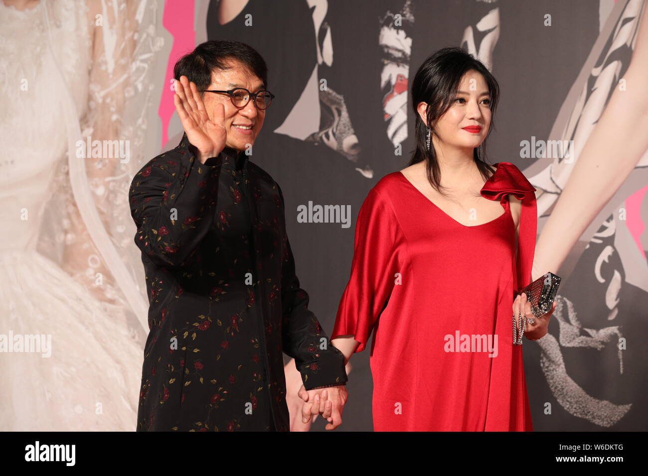 Chinese actress Zhao Wei, right, and Hong Kong kungfu star Jackie Chan ...