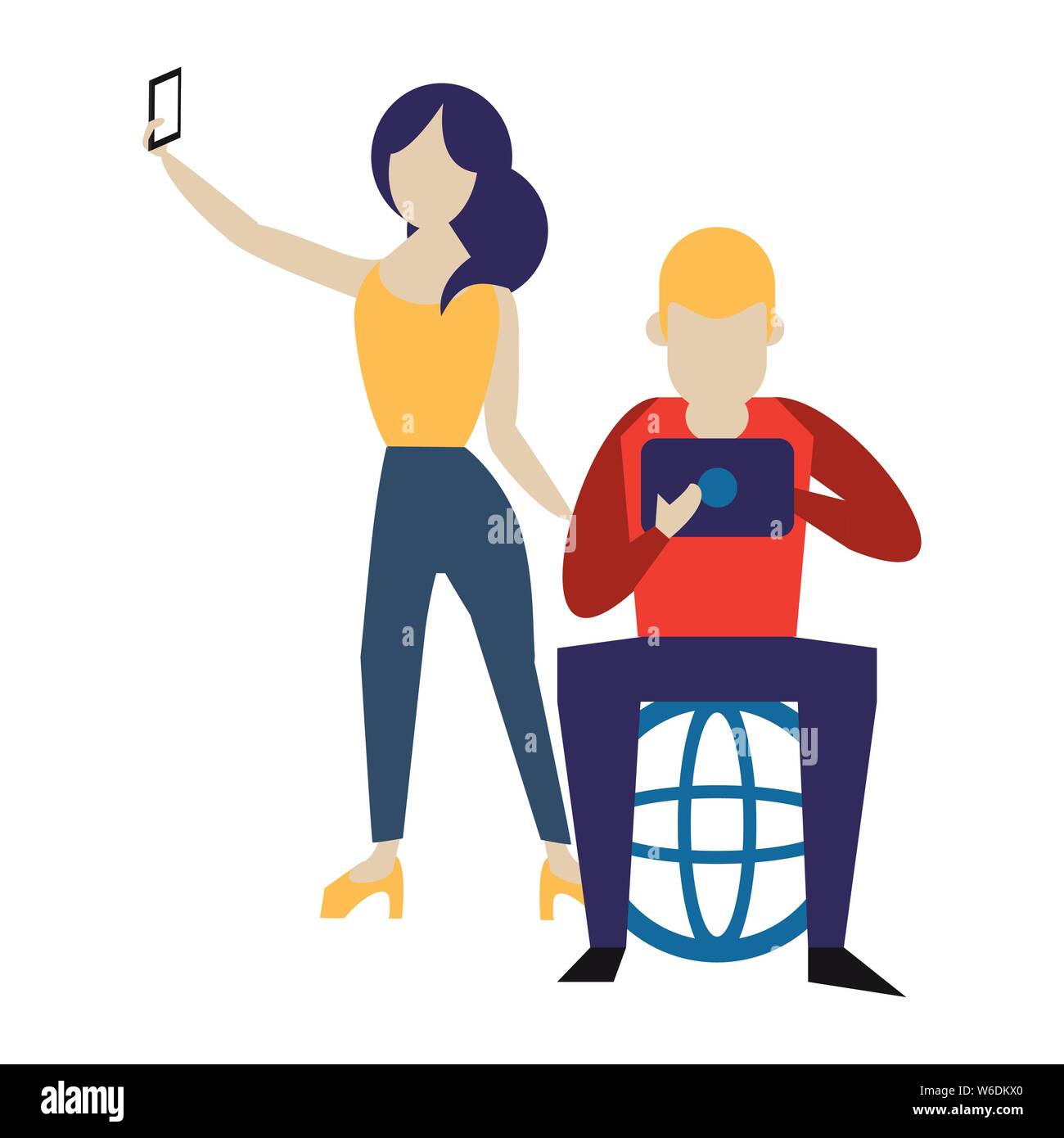 social media network chatting cartoon Stock Vector Image & Art - Alamy